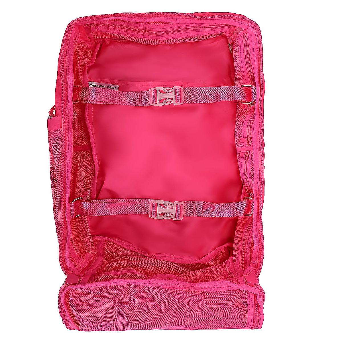 UNDERSEAT PRO Large Packing Cube with Shoulder Straps | Foldable Travel Backpack Personal Item Size (Ruby Red, 30L)