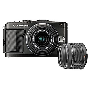 Olympus E-PL5 Interchangeable Lens Digital Camera with 14-42mm Lens (Black) - International Version (No Warranty)
