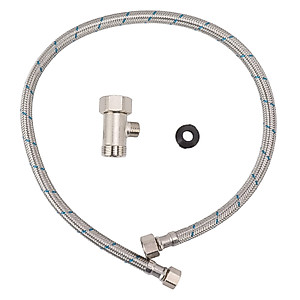 YWBL-WH Bidet Toilet Attachment Ass Washer Bidet with Self Nozzle, 7/8 Copper Tee