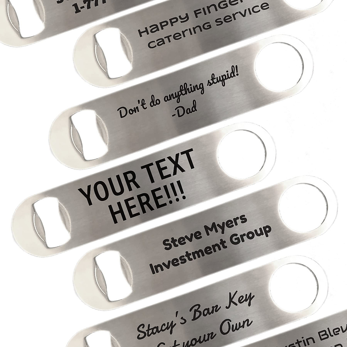 Custom Bottle Opener Personalized Bar Key Speed Bartender Stainless Steel Groomsmen Gift for Men Women Bartenders