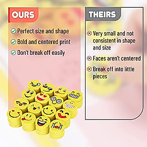 Mr. Pen- Erasers, Pack of 64, Smiley Eraser, Pencil Erasers, Erasers for Kids, School Supplies, Mini Eraser Pencil for Students, Fun Eraser, Cute Erasers, Eraser for School, Prizes for Kids Classroom