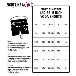 Fight Like a Girl Workout Shorts with Pockets High Waist Biker Yoga Running Volleyball Spandex for Women 5" - Black [S]