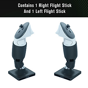 DeadEyeVR Advanced Flight Sticks - Magnetic HOTAS Joystick Adapters for The Oculus Rift S/Quest (2)