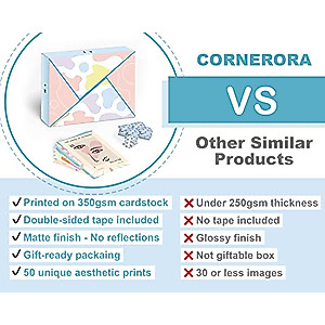 Cornerora Danish Pastel Wall Collage Kit - 50 PCS Danish Pastel Posters, Pastel Danish Room Decor, Matisse Wall Art Room Décor Pictures, Preppy Wall Collage Kit for Teen Girls