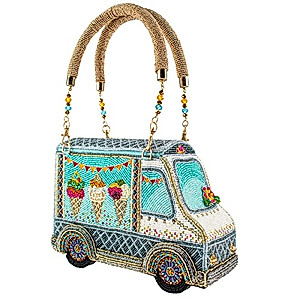 Mary Frances Here's the Scoop Top Handle Ice Cream Truck Handbag, Multi