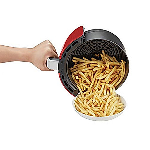 GoWISE USA 3.7-Quart Digital Air Fryer + 50 Recipes, Red, Qt