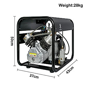TUXING 4500Psi PCP Air Compressor,Scuba Tank Diving Compressor,Double Cylinder High Pressure Pump with Adjustable Pressure for Filling Pcp Air Rifles,Scuba Diving Tanks 110V(TXED012)