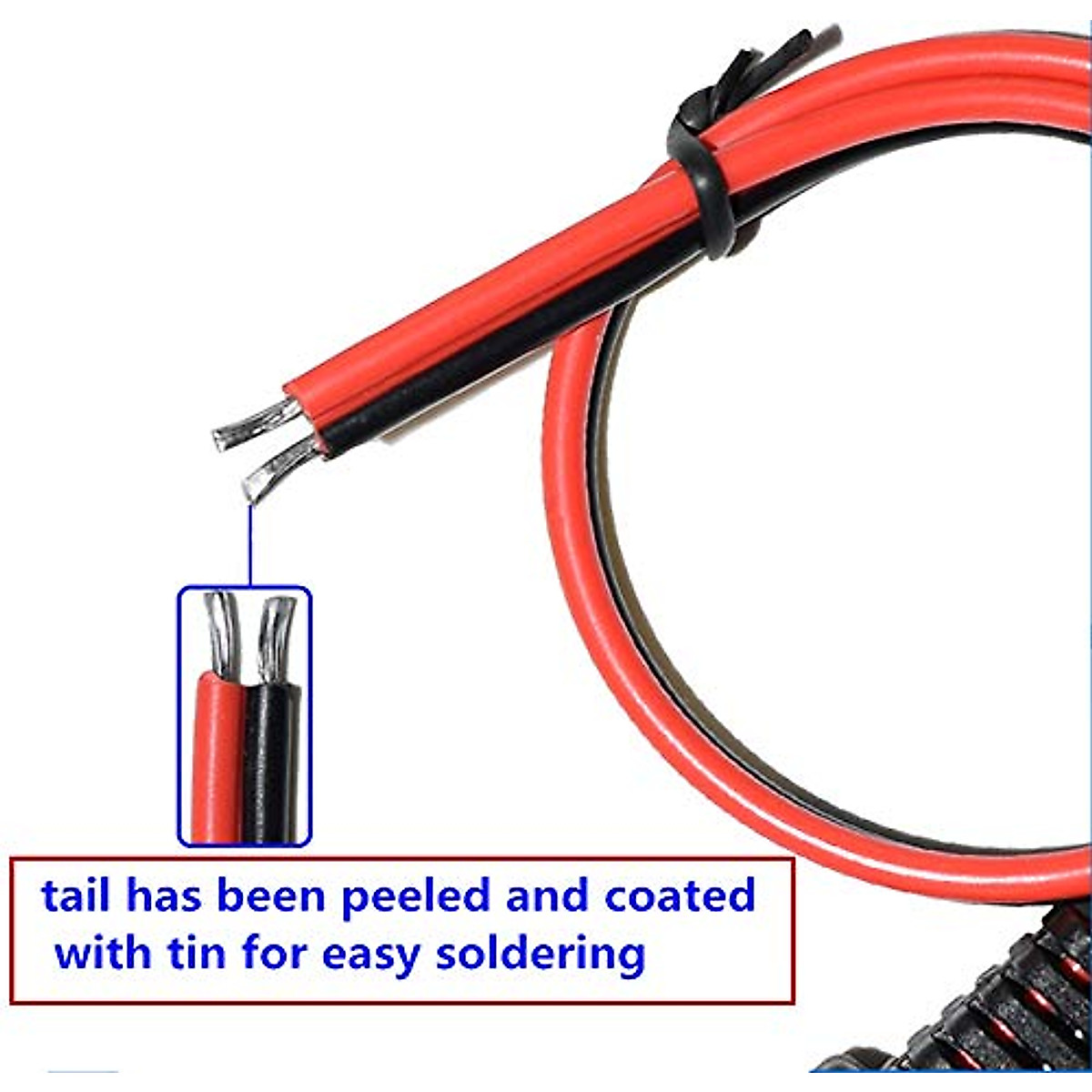 Bolloo SAE Power Socket Sidewall Port, Weatherproof SAE Quick Connect Solar Panel Mount Universal Flush-Mountable Connector, 16AWG SAE Cable with 4 Screws for Solar Generator Battery Charge (1 Pack)