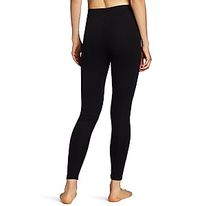 Duofold Women's Mid Weight Wicking Thermal Leggings, Black, X Large