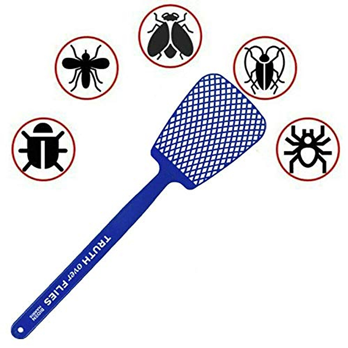 Biden Harris Pence Fly Swatter, Truth Over Flies Biden Harris Fly Swatter - 2020 Presidential Debate, Manual Swat Mosquitoes Home and Kitchen Helper (Swatter) (2pcs)