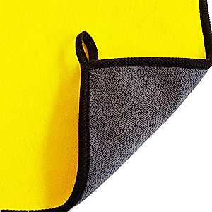 Soft Microfiber Towel for Washing, Drying, Detailing Vehicle, Absorbent Car Wash Towels, Micro Fiber Clothes for Car Detailing/Interior Lint Free 600GSM ,6 Pack 16 x 16inches