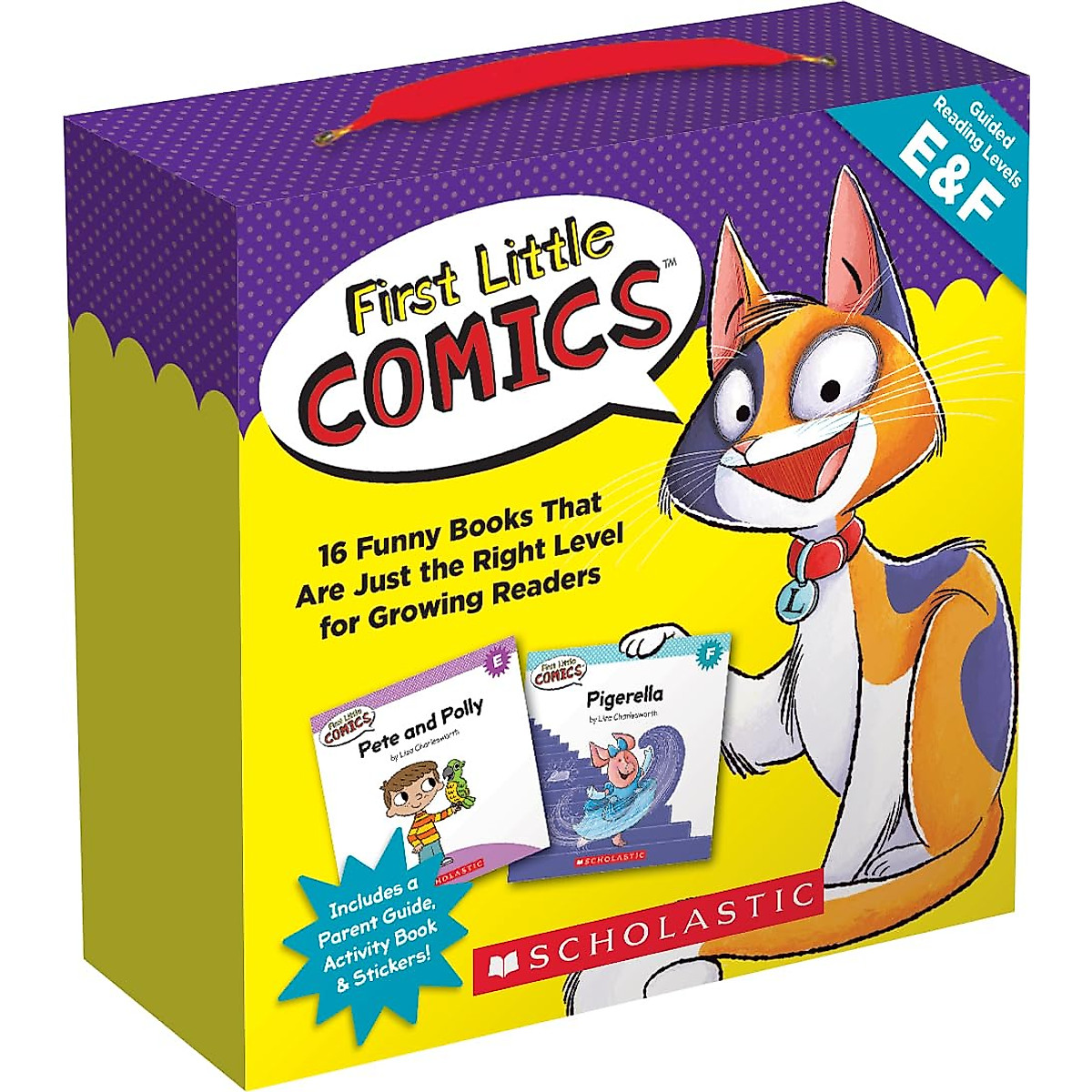 First Little Comics Parent Pack: Levels E & F: 16 Funny Books That Are Just the Right Level for Growing Readers