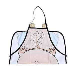 Cabilock Mens Apron Cooking Kitchen Aprons Funny Muscular Man Belly Bib Apron Adjustable Neck Apron Cooking Baking Grilling BBQ Apron Gag Gifts for Women Men Restaurant Server Kitchen Apron