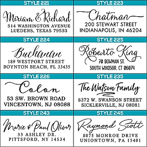 Customized Return Address Stamp - Choose from Many Styles and 15 Ink Colors - Personalized Self Inking Stamp