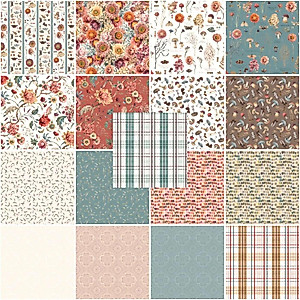 Wilmington Prints Seasons Study Grid Tonal, Fabric by The Yard (Cream)