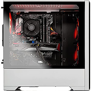 Skytech Gaming Blaze 3.0 Gaming PC Desktop – Intel i5-10400F, RX 6600XT, 1TB NVME, 16G DDR4 3200, AC Wi-Fi, Windows 10 Home 64-bit, White