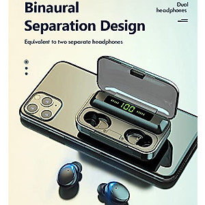 New Sport Wireless Bluetooth Earbuds for iPhone Samsung Wireless Earphone IPX 7 Waterproof, Black