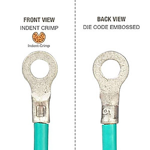 iCrimp Non Insulated Terminal Crimper, AWG 22-6 Ratchet Wire Crimper Tool for Battery Cable Terminal, Copper Butt Connector, Splice Wire Connectors