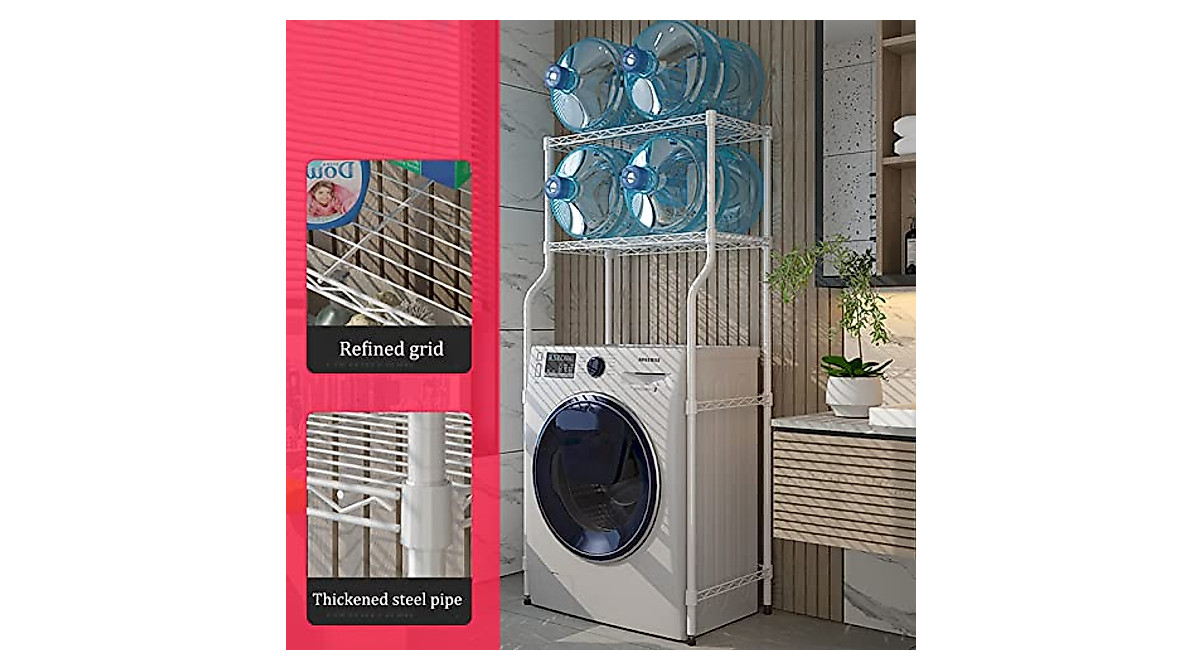 PHULJHADI Washer Storage Frames for Over Toilet,Bathroom Tower Shelf ...