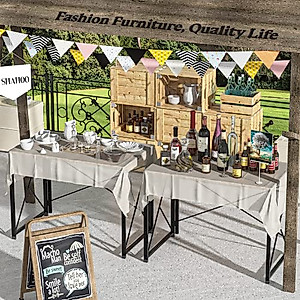 Shahoo Computer Desk 39 Inch, Folding Writing Table No Assembly, Sturdy Small Home Office Desktop, Firewood