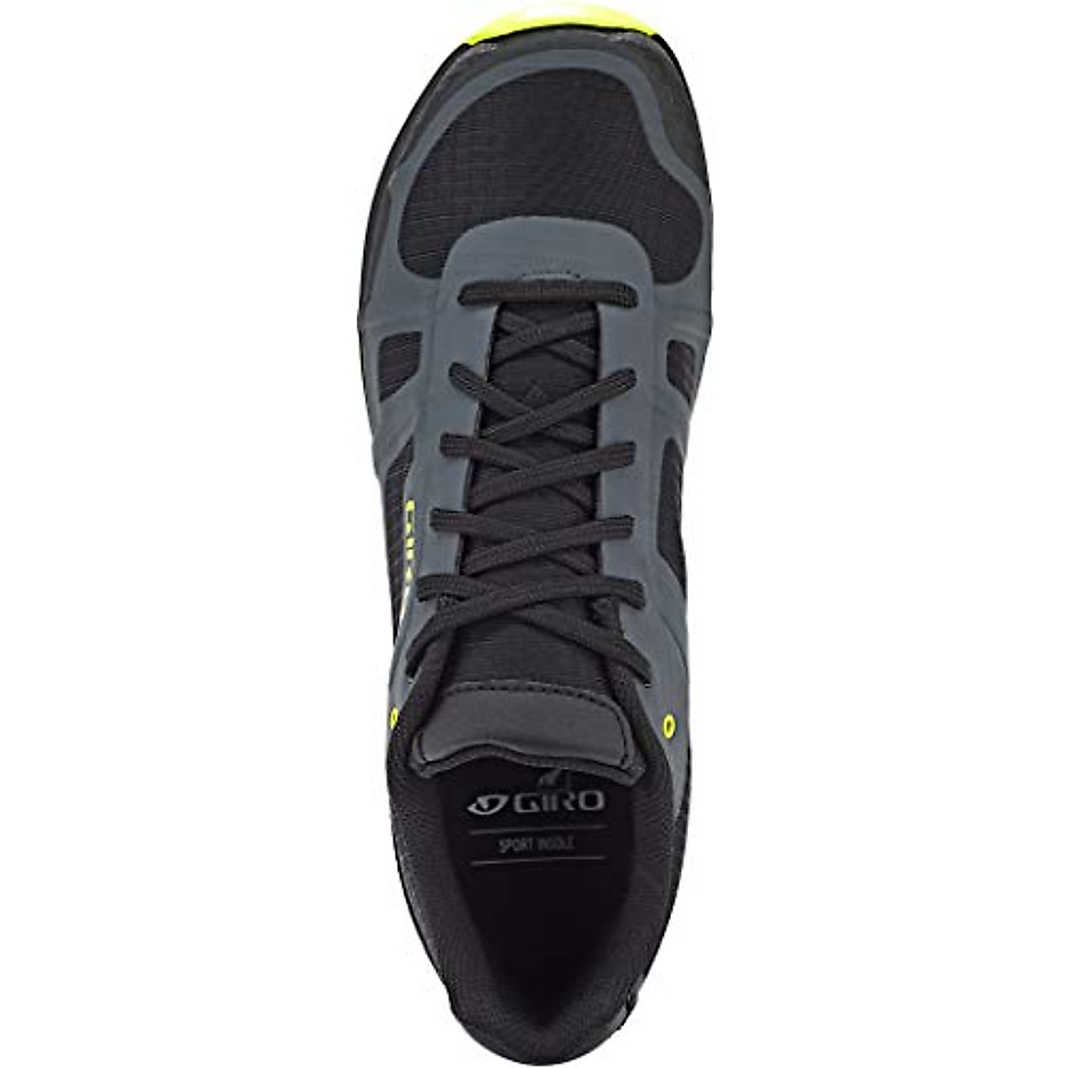 Giro Gauge Men Clipless Mountain Bike Shoes - Dark Shadow/Citrine Green Cover (2020), 47