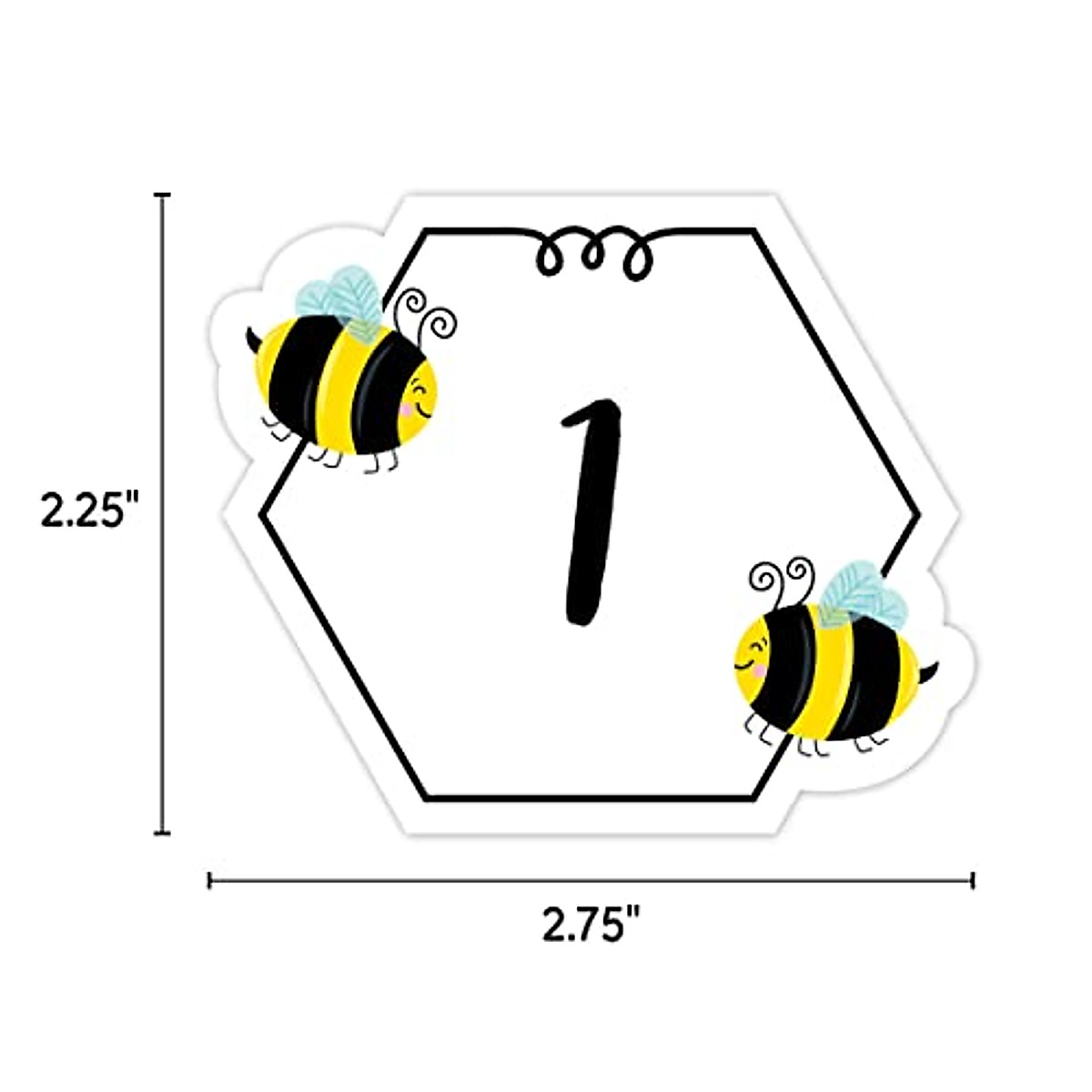 CTP Bees Calendar Days Learning Décor Accents for Classroom (Creative Teaching Press 10585)