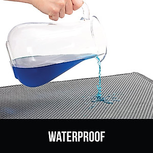 GORILLA GRIP Honeycomb Cat Litter Mat, Two Layer Trapping Waste Mats, Soft On Paws, Indoor Box Supplies and Essentials, Feeding Trap, Water Resistant on Floors, Slate Gray