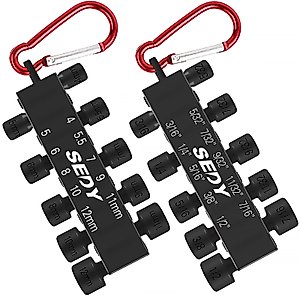22-Piece Power Nut Driver Set for Impact Drill, 1/4 Drive Hex Head Drill Bit SAE Metric Socket Set Quick Change Chuck Socket Wrench Screw Impact Nut Setter