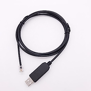 Meade 505 Telescope to PC Cable CP2102 USB RS232 to 4P4C RJ10 Adapter Control Console Cable for Mead 505 Telescope (16.4FT, for Meade)