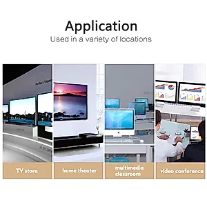 VSVABEFV 4K HD HDMI Switch, 4 Ports 4K x 2K HDMI 2.0 Switcher Hub Port Switches with IR Wireless Remote, for Mackbook HDTV Laptop Xbox 360 PS4 PS5