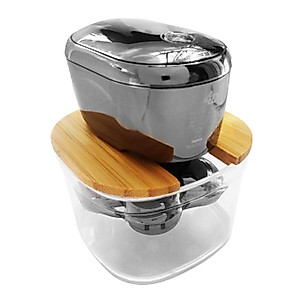 FitSand Bamboo Electric Head Shaver Rinse Stand Compatible with AidallsWellup Men’s 5-in-1 Electric Head Shaver