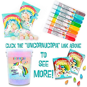 Unicorn Poop Candy - Made in the USA - 12 Unicorn Party Supplies - Unicorn Birthday Party Favors for Kids - Bulk Candy Packs for Classroom