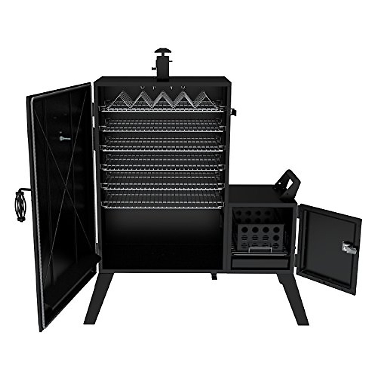 Dyna-Glo DGO1890BDC-D Wide Body Vertical Offset Charcoal Smoker,Black