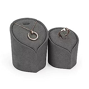 GRFIT Jewelry Rack Ring Display Stand Round Showcase Jewelry Organizer Holder for Rings Trade Show Countertop Ring Bearer for Women Jewelry Stand Holder (Color : Brass)