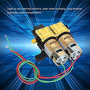 Fdit 12V Portable High Pressure Self-Priming Quick Car Washer Electric Car Washer Auto Wash Pump High Pressure Washer Pump for Vehicles Garden and Home