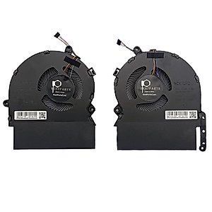 BestParts New CPU+GPU Cooling Fan Replacement for HP Spectre X360 15'' (i7-10750H, GTX1650Ti) 15-EB 15t-EB TPN-Q226 Series, P/N: M00226-001 M00227-001, L68136-005 DC5V 0.5A