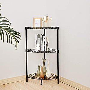 APPBYER Mini Desktop 3-Tier Metal Steel Wire Shelf Organizer Unit Shelving for Cabinets, Bath, Kitchen, Countertop,