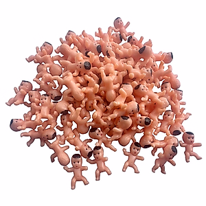 Bouclel Party Decorations Mini Plastic Babies Party Baby Party Supplies Shower ice cube Game Decor Party Supplies（40 PCS 1in）