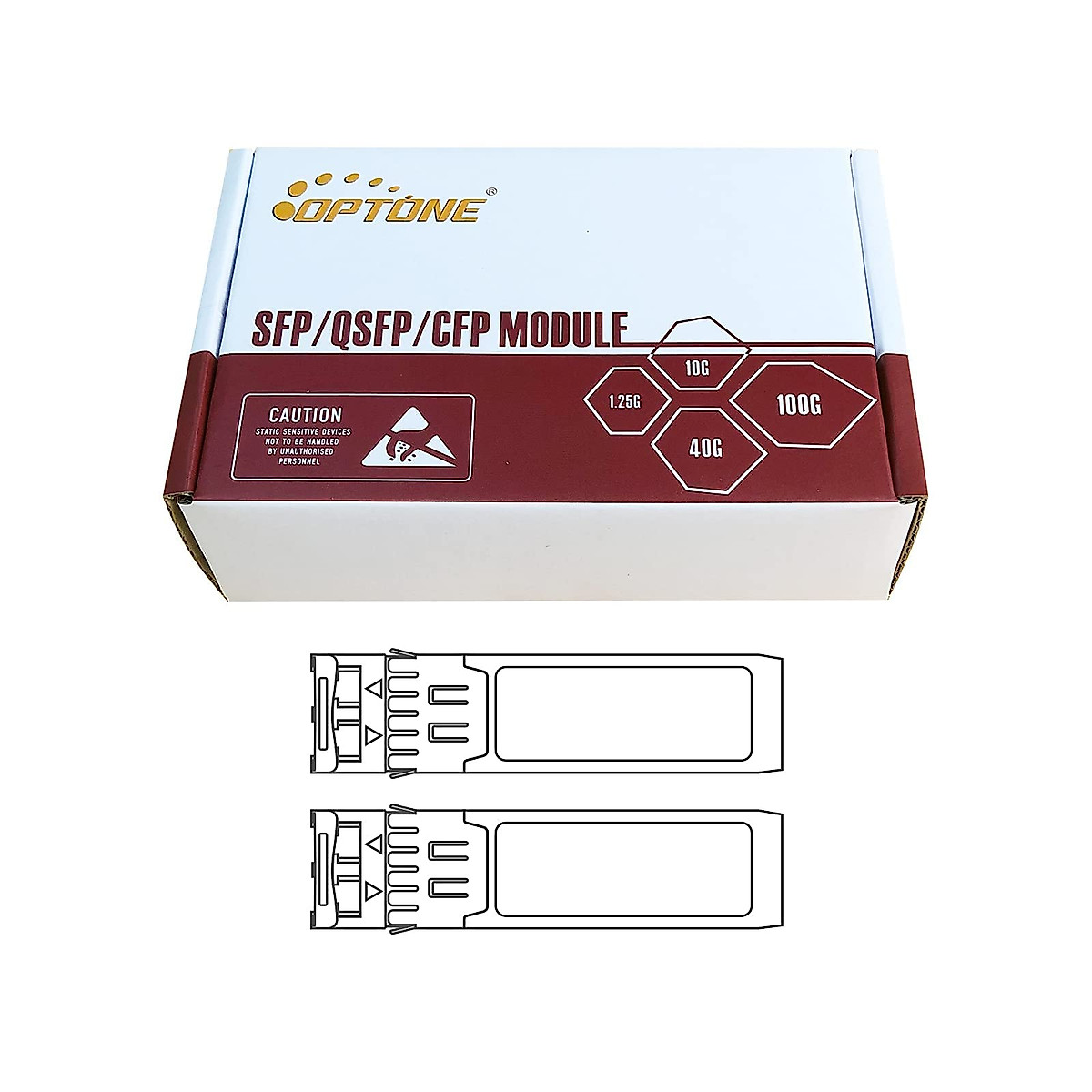 10Gb SFP sfp-10g-lr, OPTONE SFP+ 10G Single Mode Dual Fiber 1310nm SMF 10km LC Compatible with Cisco SFP-10G-LR, DDM Ubiquiti UF-SM-10G, Mikrotik,Netgear,Edge-core and More(2Pack)
