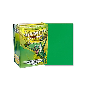 Dragon Shield 100 Count Standard Size Matte Deck Protector Sleeves (Matte Apple Green)