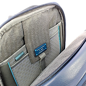 PIQUADRO Unisex Adult Backpack, Blue (Navy), 11x40x31 cm (W x H x L)