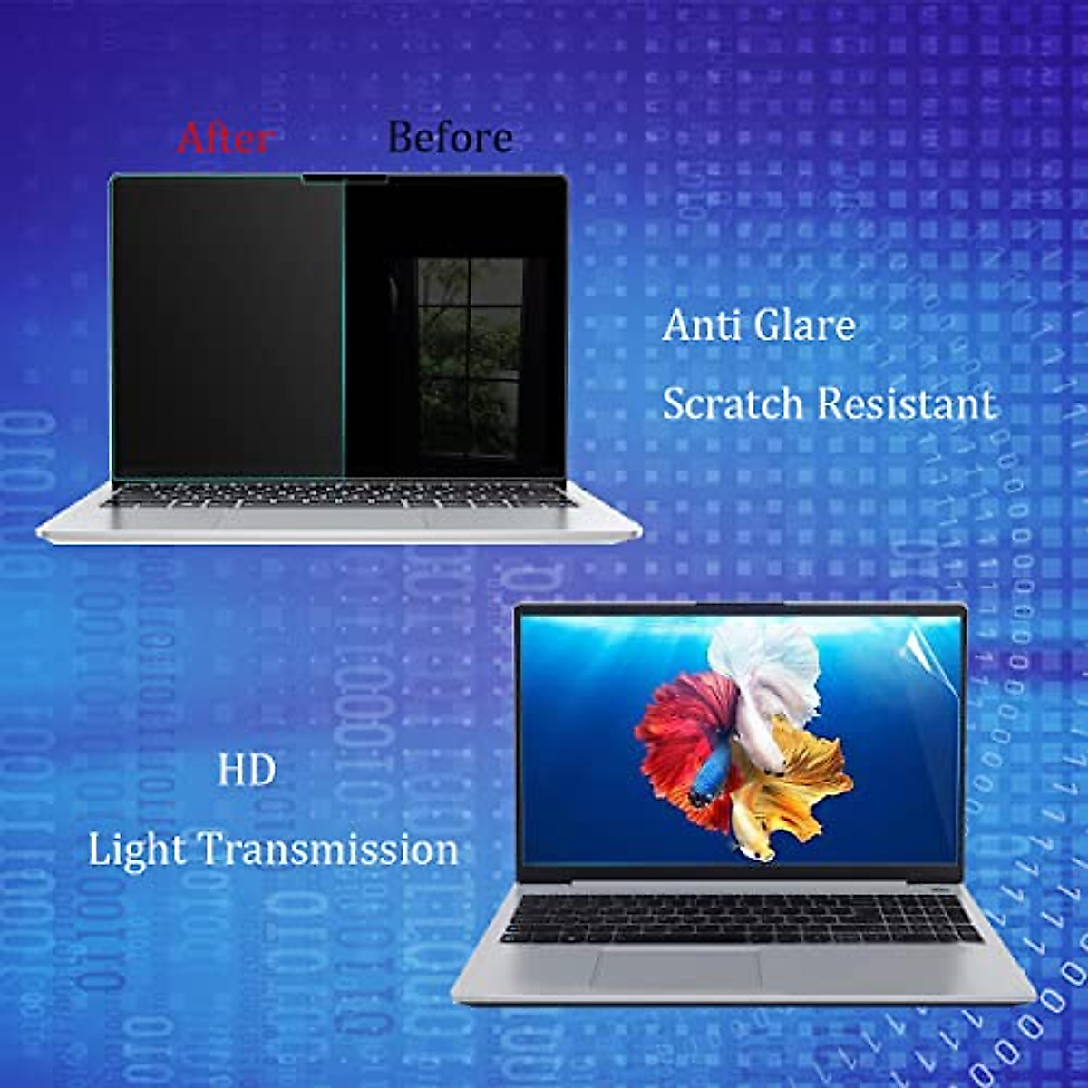 i-Tensodo 2 Pack 14" Matte Screen Protector for Dell Inspiron 14 Plus 7420 7425 7430 Laptop, Eye Protection Anti Glare Filter