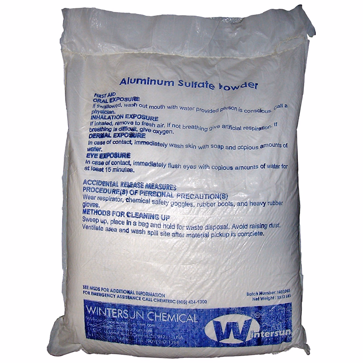 Aluminum Sulfate Powder [10043-01-3 ] [CAS_Al2(SO4)3] 99+% White (55.12 lbs Bag) by Wintersun Chemical