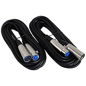 Your Cable Store XLR/Mic Cable Kit Two 50 ft, Two 15 ft and Four 25 Foot XLR Patch Cables