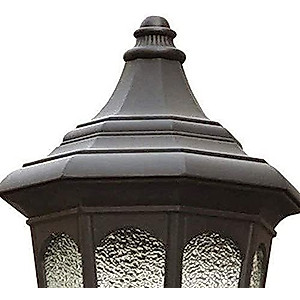 Outdoor Post Light Exterior Pillar Light Classical Outdoor Waterproof Column Head Lamp, Suitable for Door Porch Exterior Wall Pillar Lamp, Patio Porch Decoration Lighting
