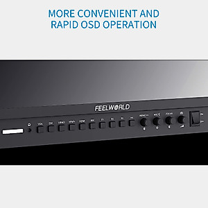 FEELWORLD P173-9HSD 17.3" Broadcast Director Production LCD Monitor with 3G SDI HDMI YPbPr Input Output Aluminum Design 1920×1080