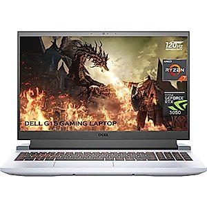 Dell 2022 Newest G15 Gaming Laptop, 15.6'' FHD 120Hz Display, AMD Ryzen 7 5800H 8-Core Processor, GeForce RTX 3050 Ti, 64GB RAM, 1TB SSD, Webcam, HDMI, Wi-Fi 6, Backlit KB, Windows 11 Home, Grey Gray