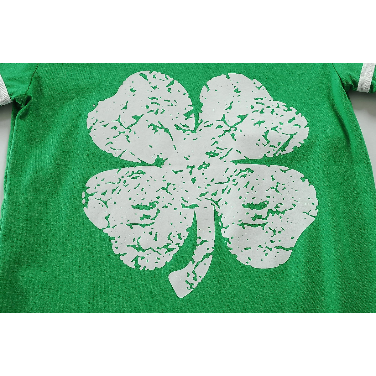 DDSOL Toddler Boy Girl St Patrick's Day Tshirt Baby Luck Green Shamrock Clover Shirt Outfit Short Sleeve Clothes Kid Saint Irish Tee Top Size 3T