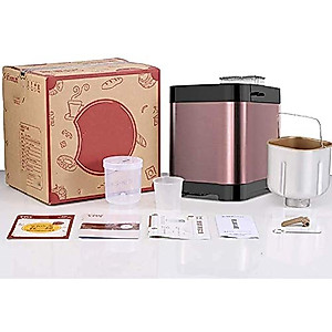 Bread Machine, Compact Fast Breadmaker, 450W Appointment Time, 13 Hours Reservation Function, 18 Nutrition Menu, Automatic Fruiting, Heat Preservation Easy to use