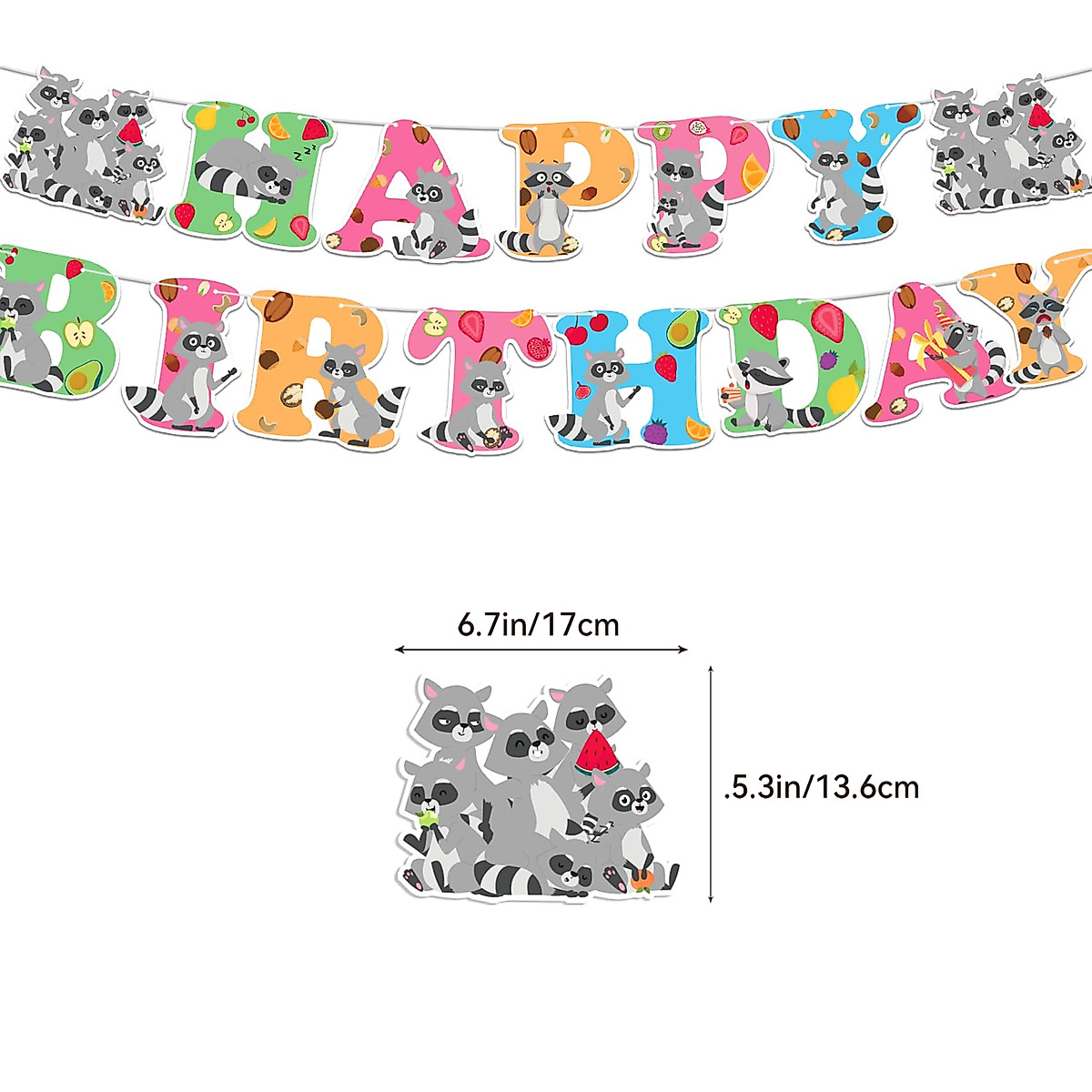 Raccoon Party Decorations Raccoon Birthday Party Supplies Includes Raccoon Birthday Banner Spirals Cake Topper Cupcake Toppers Balloons For Woodland Raccoon Birthday Party Baby Shower Decorations